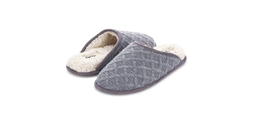Women's Isabel Lattice Knit Scuff Slippers