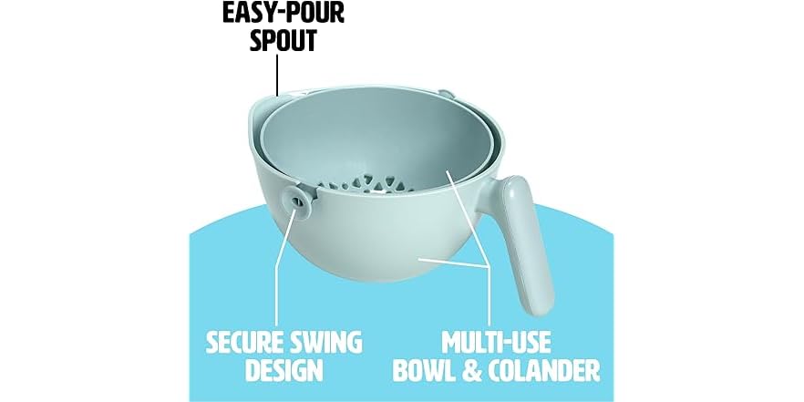 Tasty 2-in-1 Swing Bowl Colander