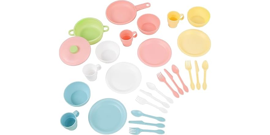 KidKraft 27-Piece Pastel Cookware Set