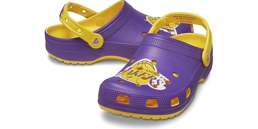 Crocs Unisex NBA Los Angeles Lakers Clog (M12W14)