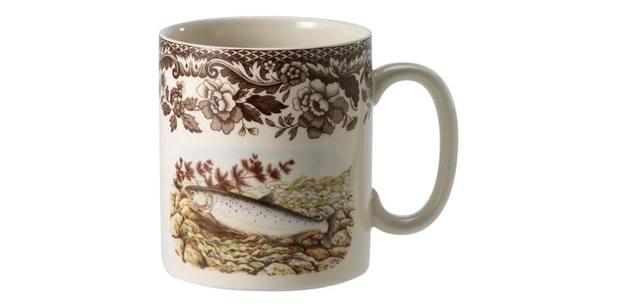 Spode Woodland American Fish Coffee Mug