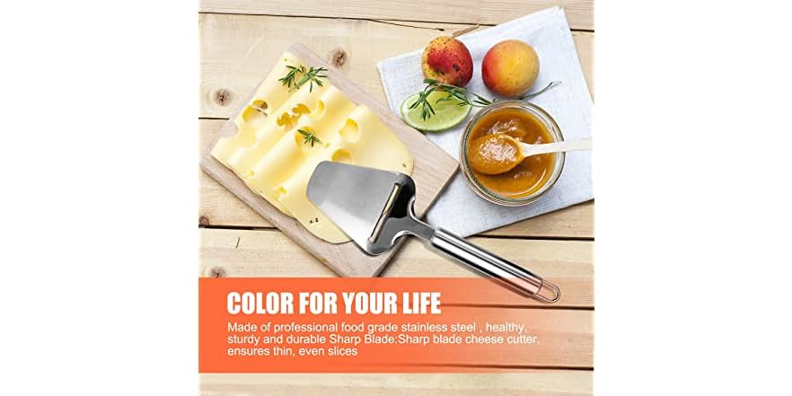 2 Pieces Stainless Steel Wire Cheese Slicer with Cheese Plane Tool
