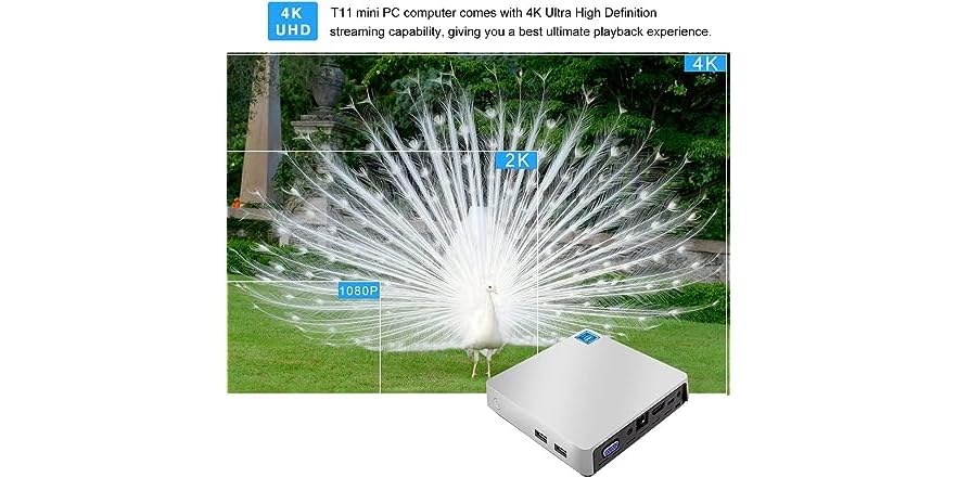 Fanless Mini PC Intel Atom Z8350 Processor