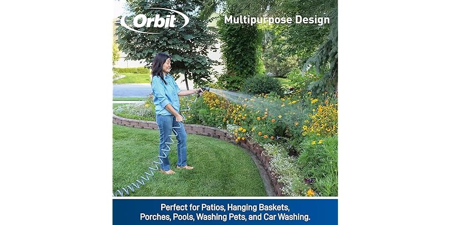 Orbit Garden Hose 50ft w/8-Pattern