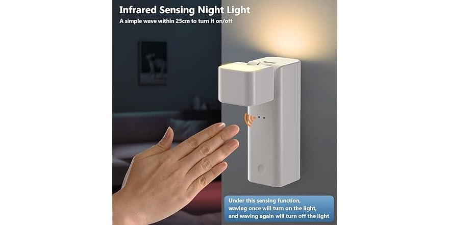 4000mAh Rechargeable Battery Operated Night Light