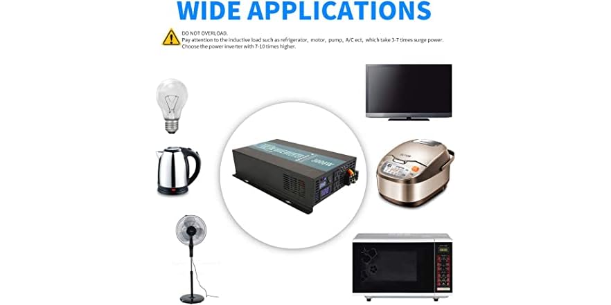 WZRELB 3000w Solar Power Inverter (Open Box)