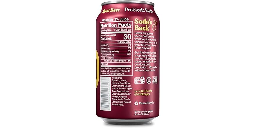 Poppi Root Beer 12pk