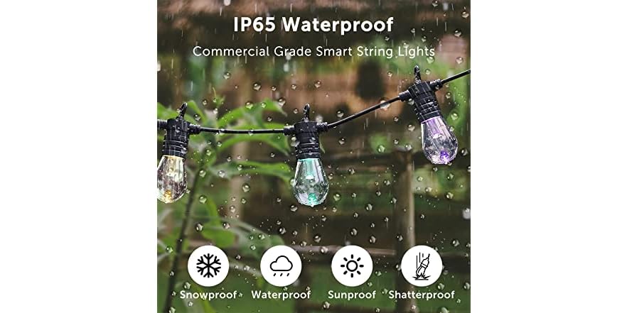 eco4life Smart Patio Lights String