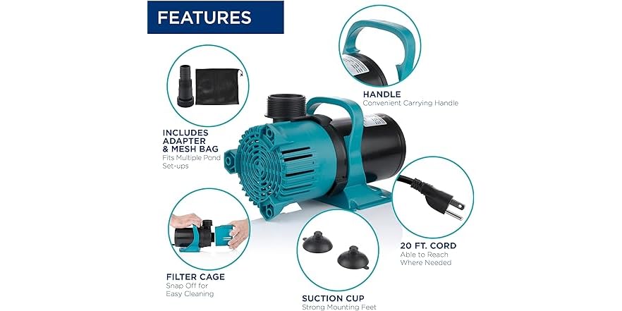 Alpine Corporation 3000 GPH Vortex Pumps