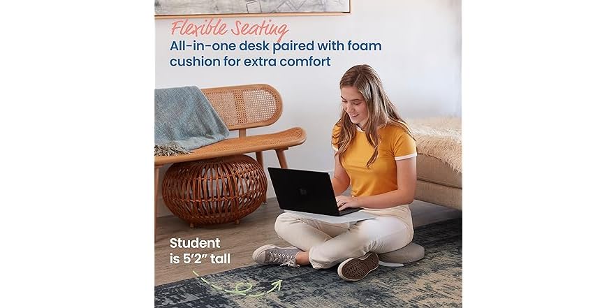 ECR4Kids The Surf Portable Lap Desk W/ Cushion