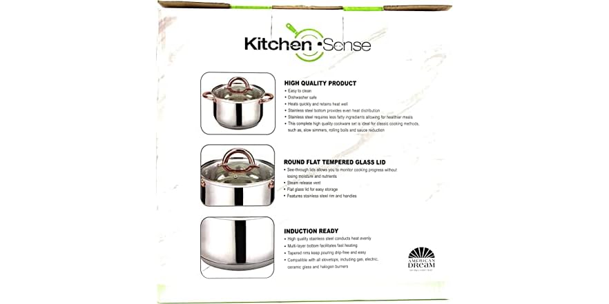 Kitchen Sense Healthy Stainless Steel Silver