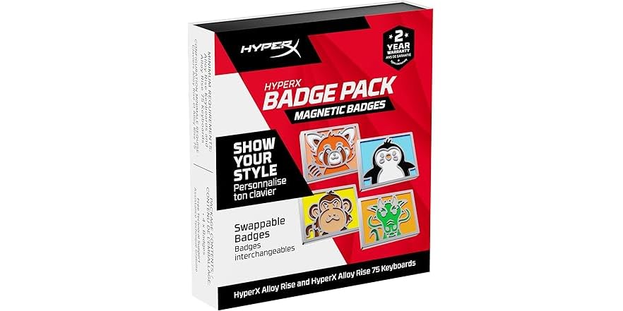 HyperX Badge Pack – Swappable Magnetic Badges