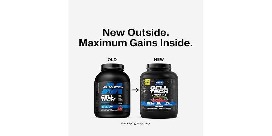 MuscleTech Cell Tech Creatine Post Workout Recovery, Fruit Punch