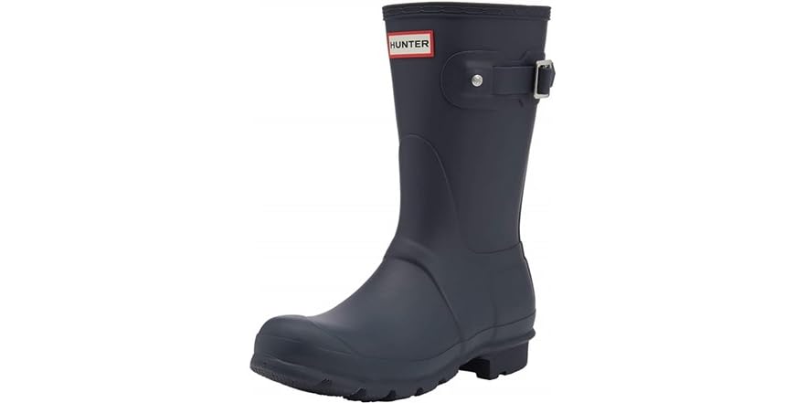 Hunter Womens Original Short Black Rain Boot