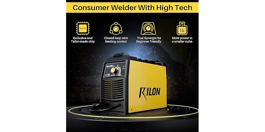 Troozy MIG Welder Flux Core Welder 110V Gasless