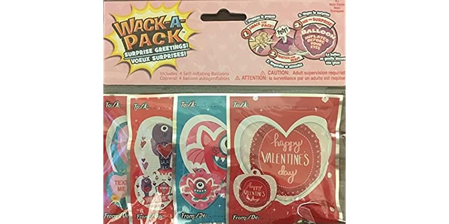 Wack-A-Pack Valentine's Day Balloons 4 Pack