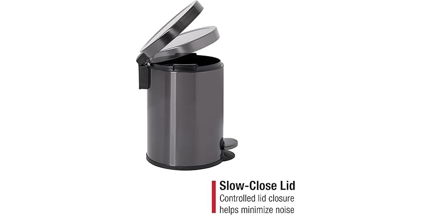 Rubbermaid SS Round Step-On Trash Can