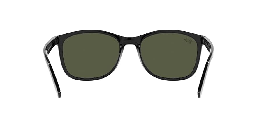 Ray-Ban RB4374F Low Bridge Fit Square Sunglasses, Black/Gree (Open Box)