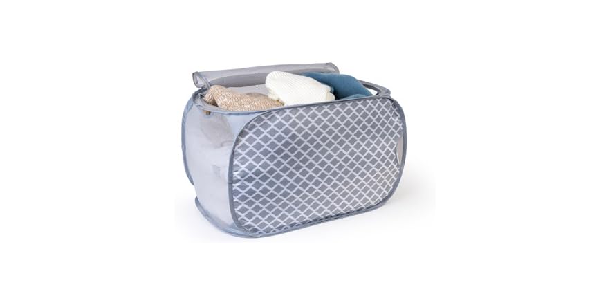 Smart Design Pop Up Flip Hamper