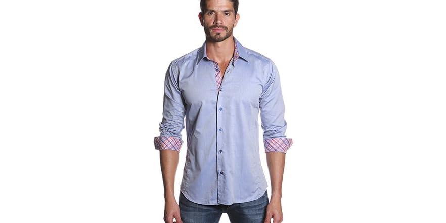 Multi Color Cuff Men's Dress Shirt