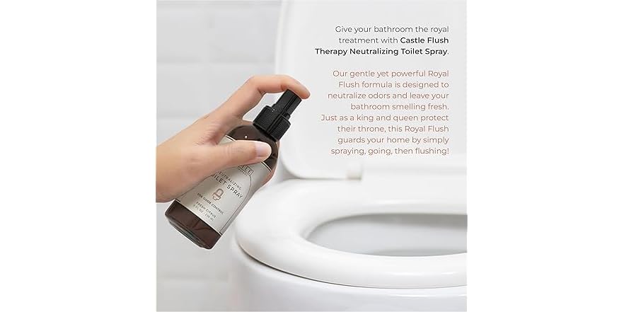 Castle Flush Therapy Toilet Spray, Fresh Citrus