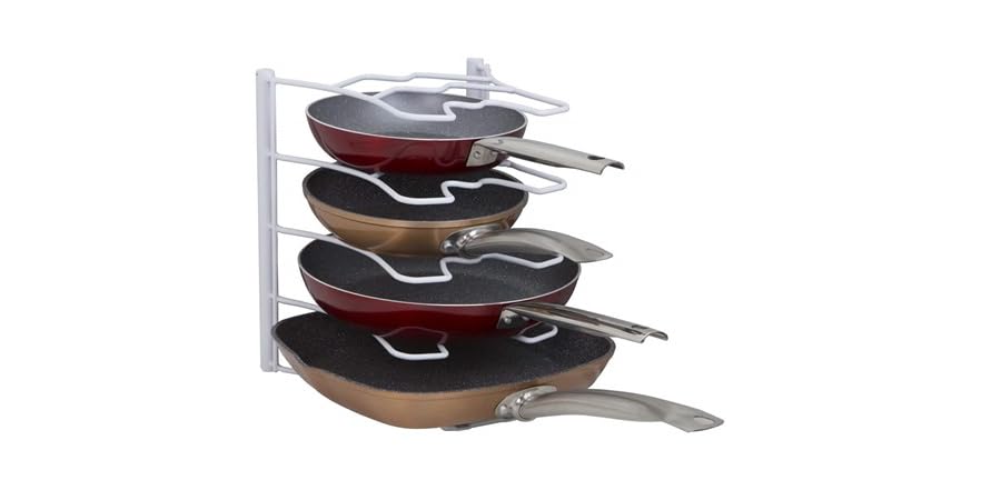 Fry Pan Organizer White