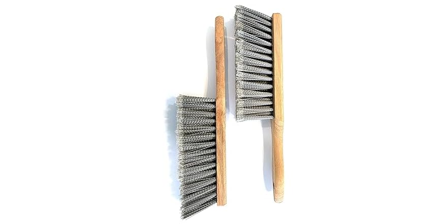 2 Pieces Wooden Bench Brushes