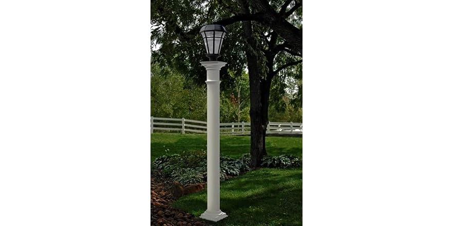 VITA Providence Round Lamp Post White (Open Box)