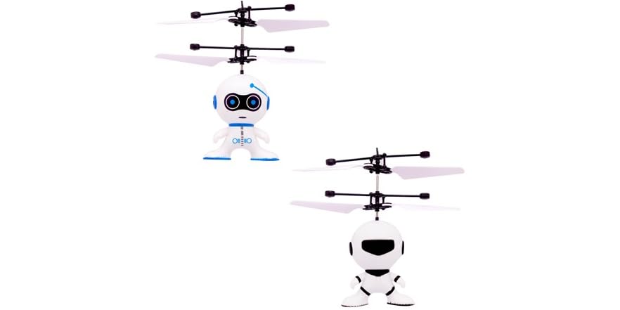 Hand Operated Flying Robot Helicopter Toy