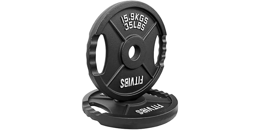 Fitvids 2" Cast Iron Plate, 35LB Pair (2 Hole Vintage)