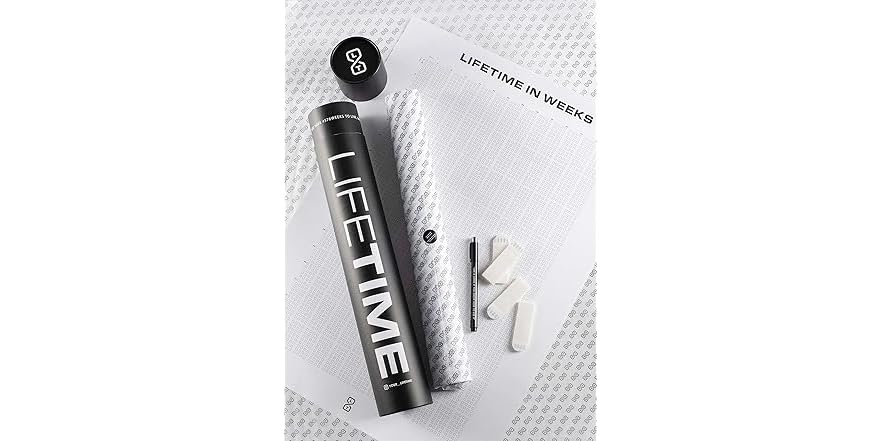 LifeTime 4000 Weeks Wall Calendar