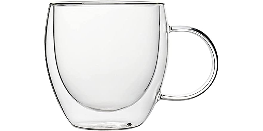 Coffee cup, double-layer heat-resistant, 450ML