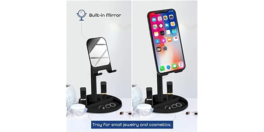 Aduro Solid Stand with Mirror for Phones & Tablets