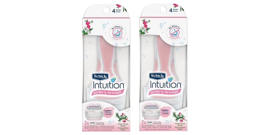 2 PK Razor with 2 Refill Blades