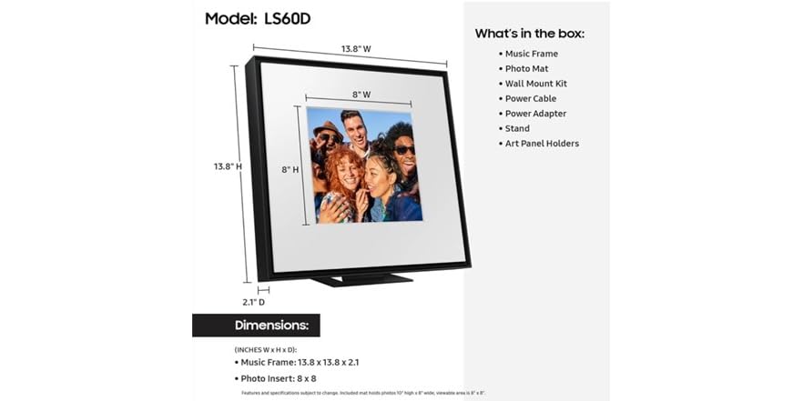 (NEW) Samsung Smart Music Frame (Open Box)