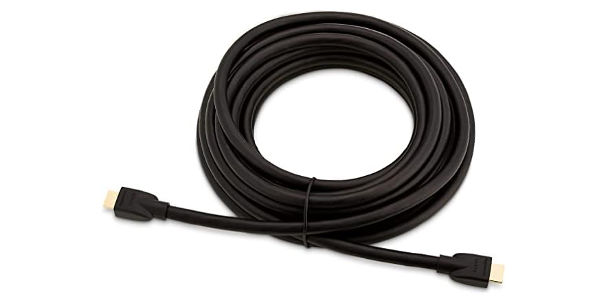 (25FT) AmazonBasics High-Speed HDMI Cable (18Gbps, 4K/60Hz)