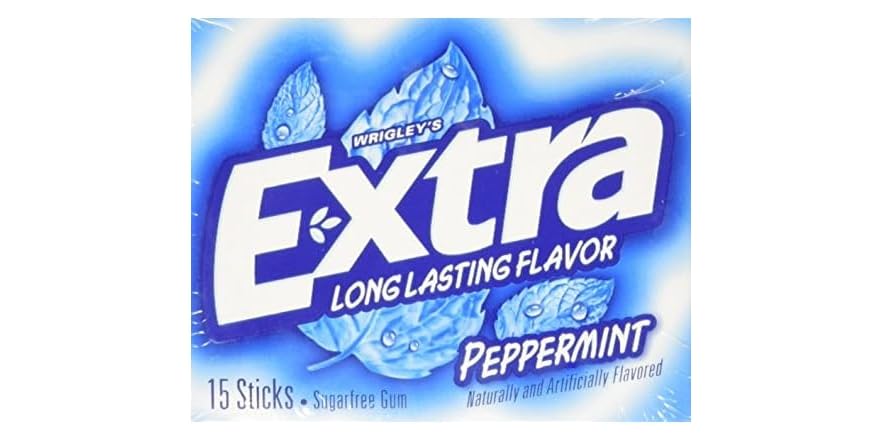 Wrigleys Extra Gum Peppermint (Pack of 10), Assorted