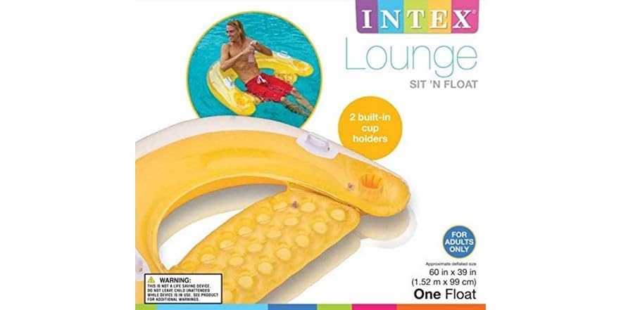 INTEX Sit 'N Float Inflatable Pool Float