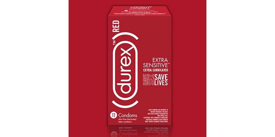 Durex RED Condoms Extra Sensitive 120 CT