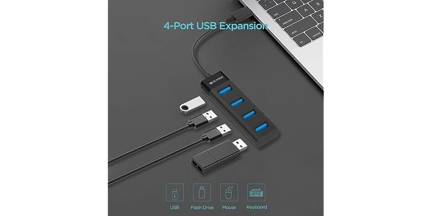 4-Port USB C Hub
