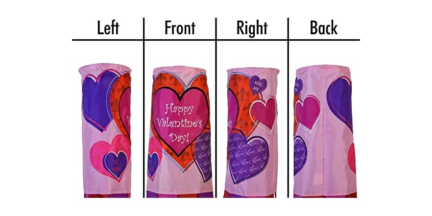 40-Inch Happy Valentine's Day Windsock