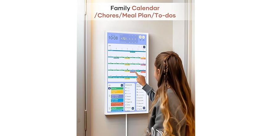 Cozyla 32" Digital Wall Calendar