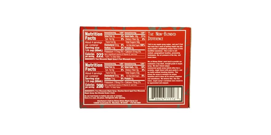 4-Pack Skinny Sticks Maple Syrup Variety, 8 oz.