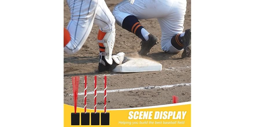 4 PC Baseball Field Base Plugs
