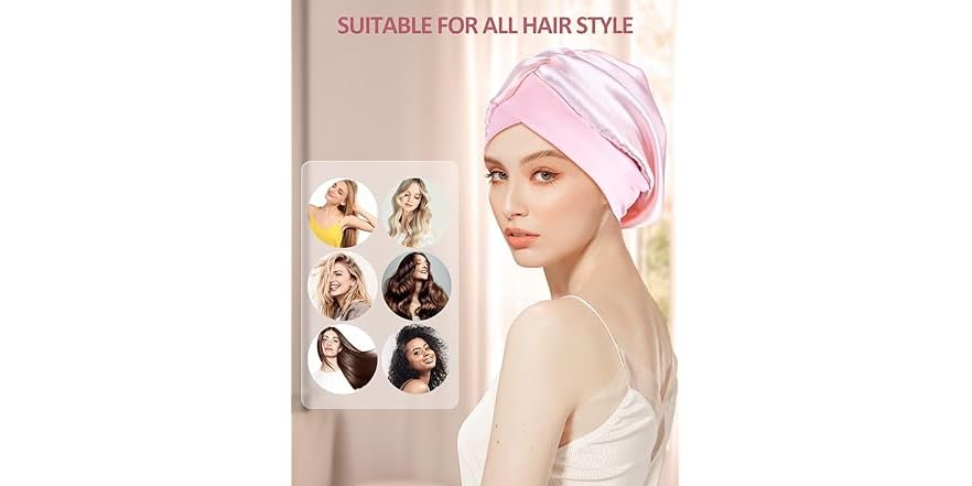 Silk Bonnet, Light Pink 1Pcs