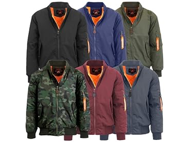 Mens Heavyweight Flight Bomber Jacket