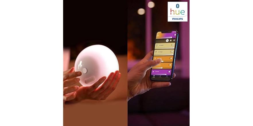 Philips Hue Go Smart Portable Dimmable Table Lamp