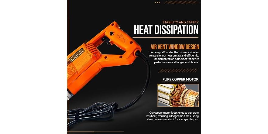SuperHandy Concrete Vibrating Power Tool, 13k VPM