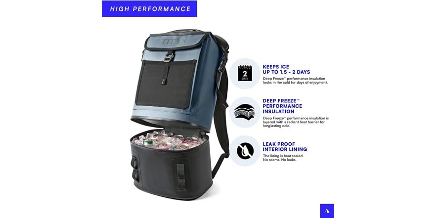 Titan Deep Freeze Backpack Cooler (Open Box)