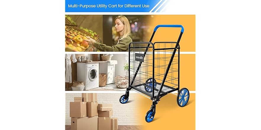 SereneLife Utility Shopping Supermarket